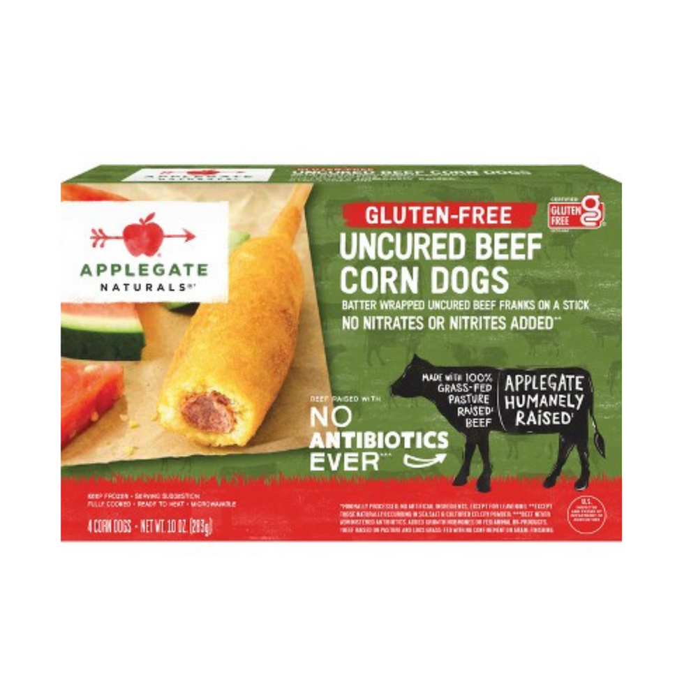 Applegate Naturals Frozen Uncured Beef Corn Dogs GF 10oz – Orgánica ...