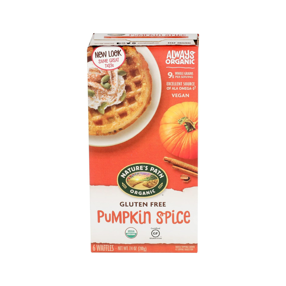 Nature´s Path Organic Waffles Pumpkin Spice 6c – Orgánica Store Panamá