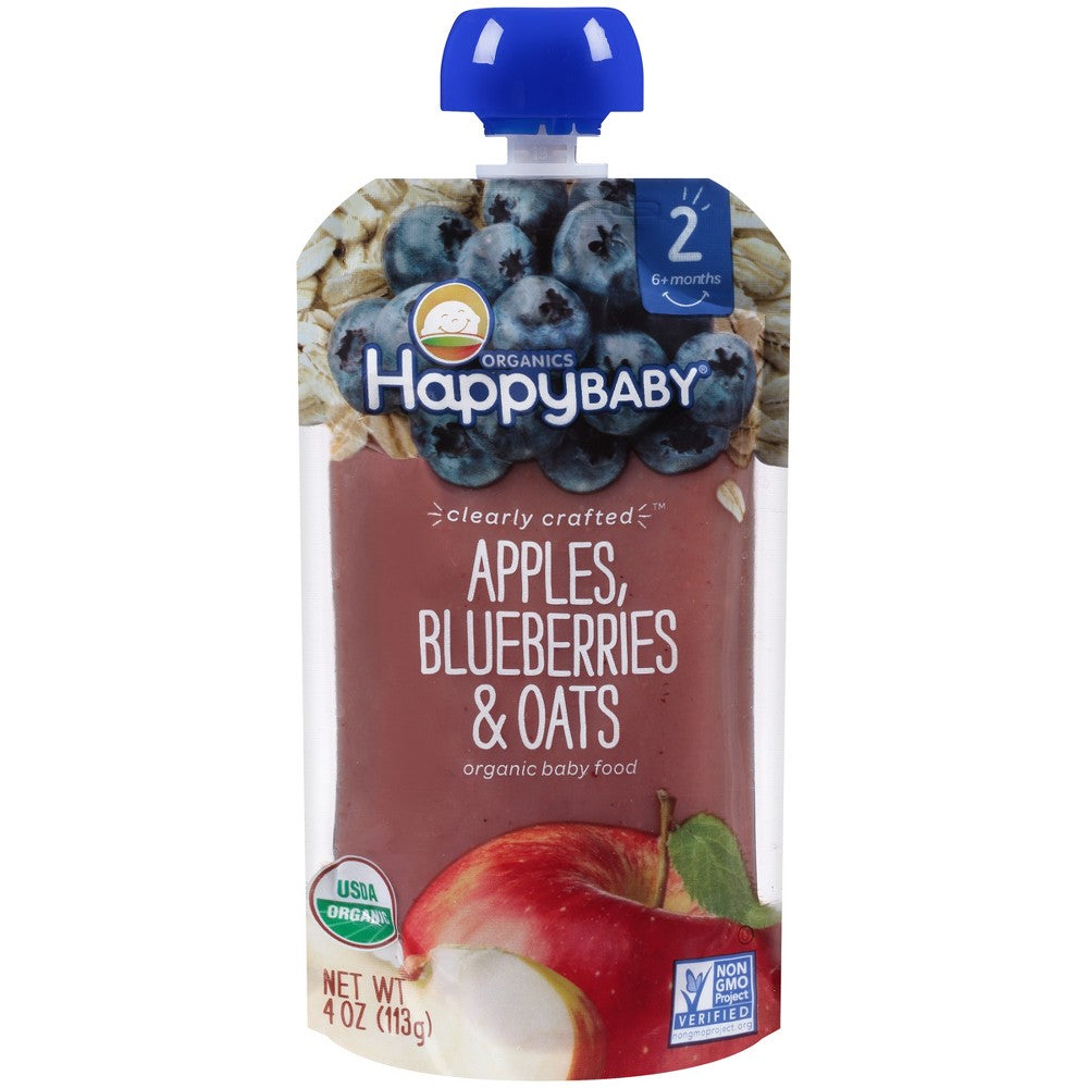 Happy Baby Food S2 Apple Oat Blueberries – Orgánica Store Panamá