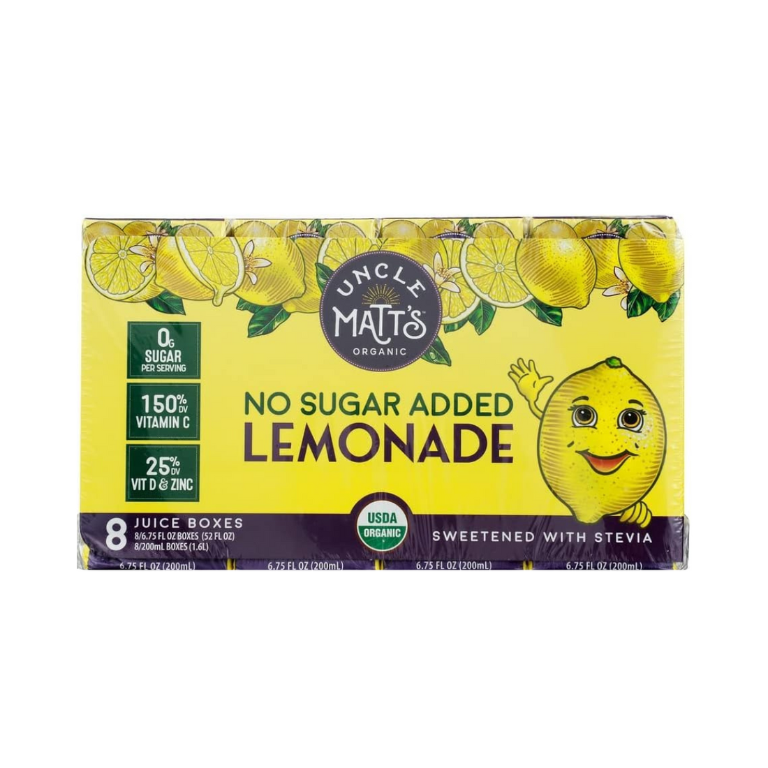 Uncle Matt's Organic No Sugar Added Lemonade 8c – Orgánica Store Panamá