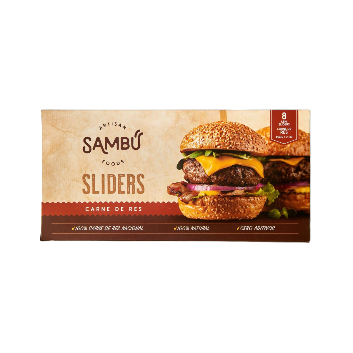 Sambu Burger Beef Slider 8c – Orgánica Store Panamá