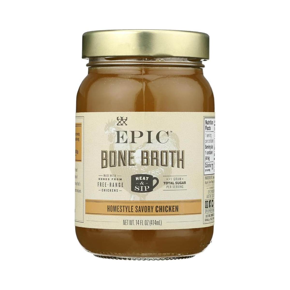 Epic Broth Bonde Chicken Savory 14fz – Orgánica Store Panamá