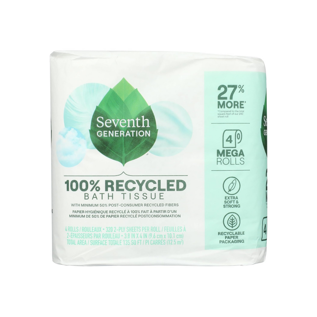 Seventh Generation Bath Tissue 320sheet 4c – Orgánica Store Panamá