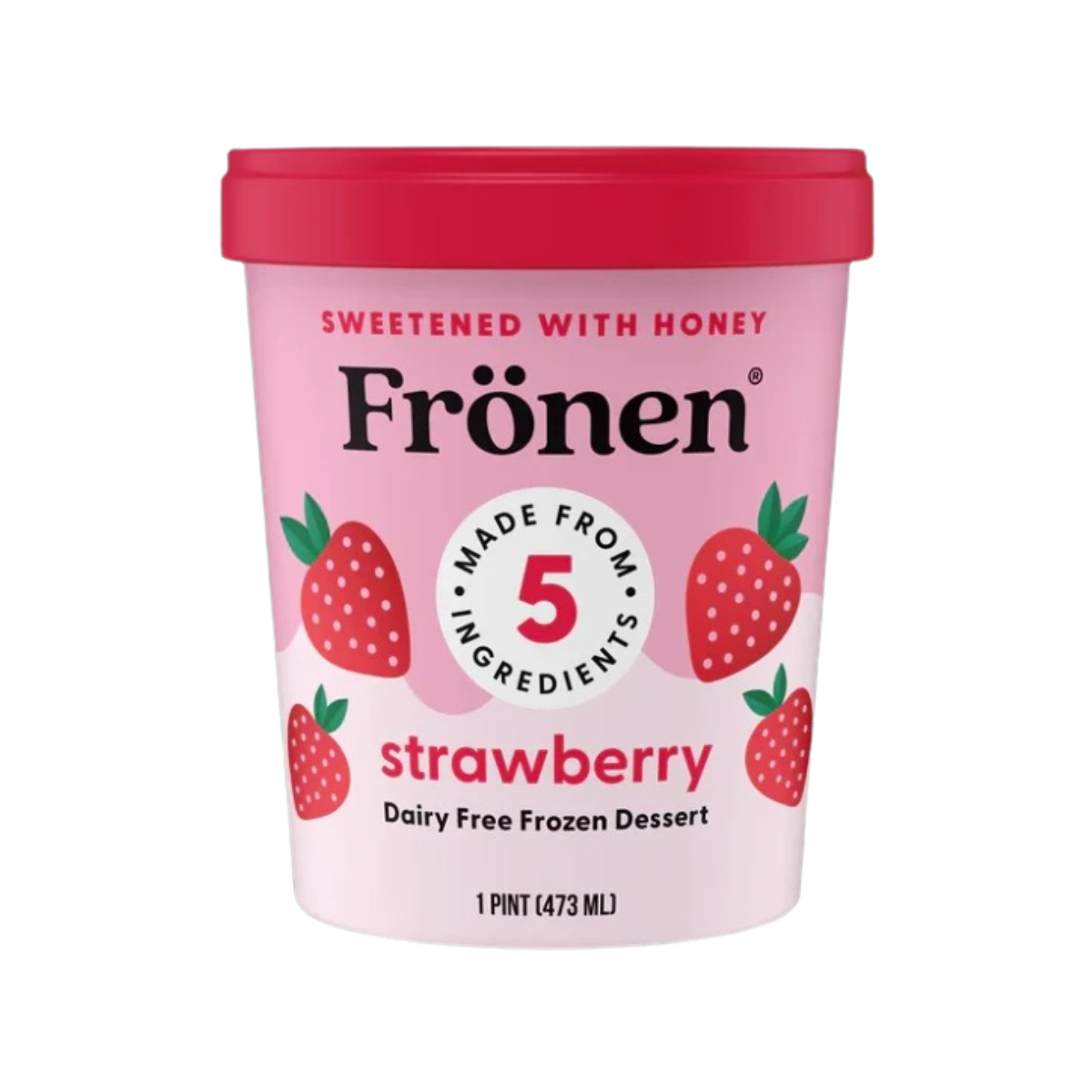 Fronen Frozen Dessert Non-Dairy Strawberry 1P – Orgánica Store Panamá