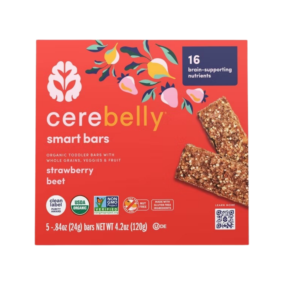 Cerebelly Organic Strawberry Beet Smart Snack Bars 4.2oz – Orgánica ...