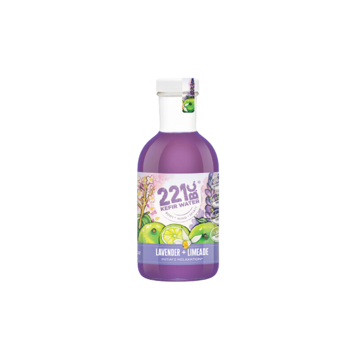 Kombucha 221 B.C. Lavender Limeade Kefir Water 16oz – Orgánica Store Panamá