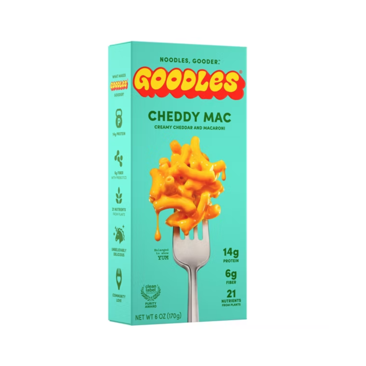 Goodles Cheddy Mac Creamy Cheddar Protein Mac & Cheese 6oz – Orgánica ...