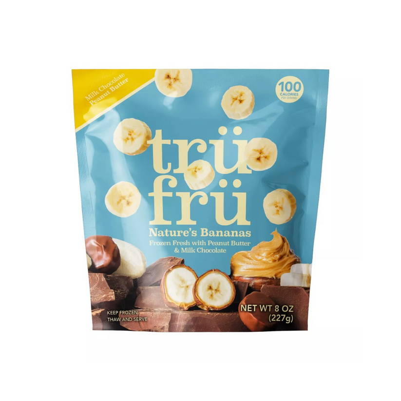 Tru Fru Frozen Bananas in Peanut Butter & Milk Chocolate 8 fl oz ...