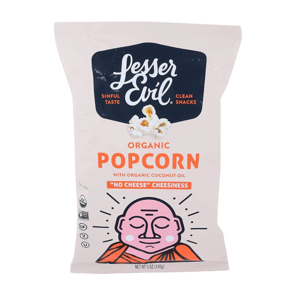 Lesser Evil Organic No Cheese Popcorn 5oz – Orgánica Store Panamá