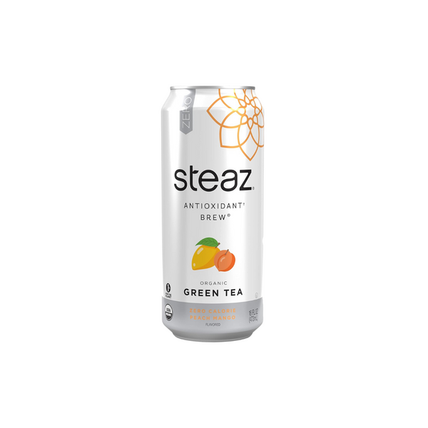 Steaz Iced Green Tea Zero Calorie Peach Mango 16oz – Orgánica Store Panamá