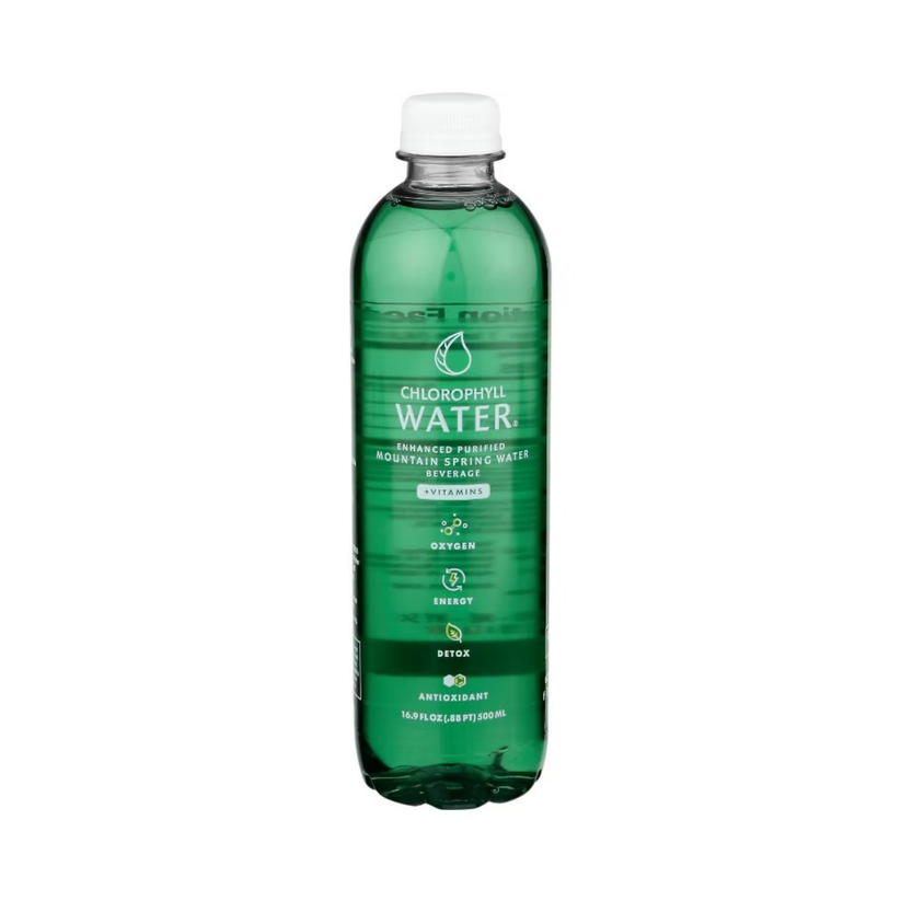 Chlorophyll Water Purified Mountain Spring Water 16.9 fl oz – Orgánica ...