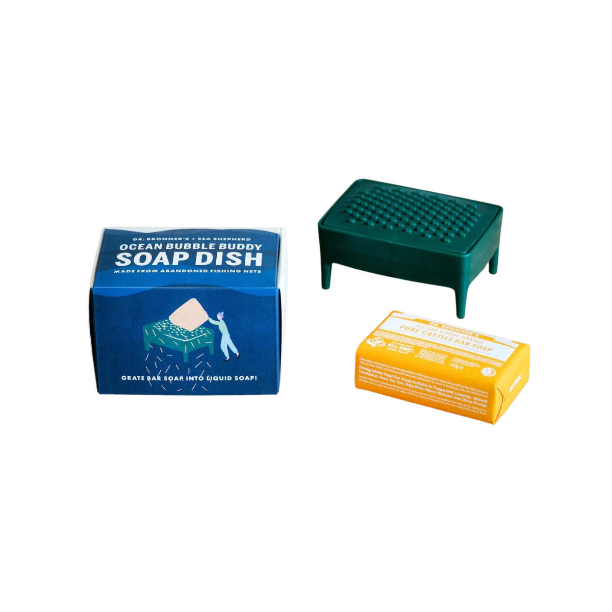Dr. Bronner´s Jabonera/Rallador Bubble Buddy + Bar Soap Citrus ...