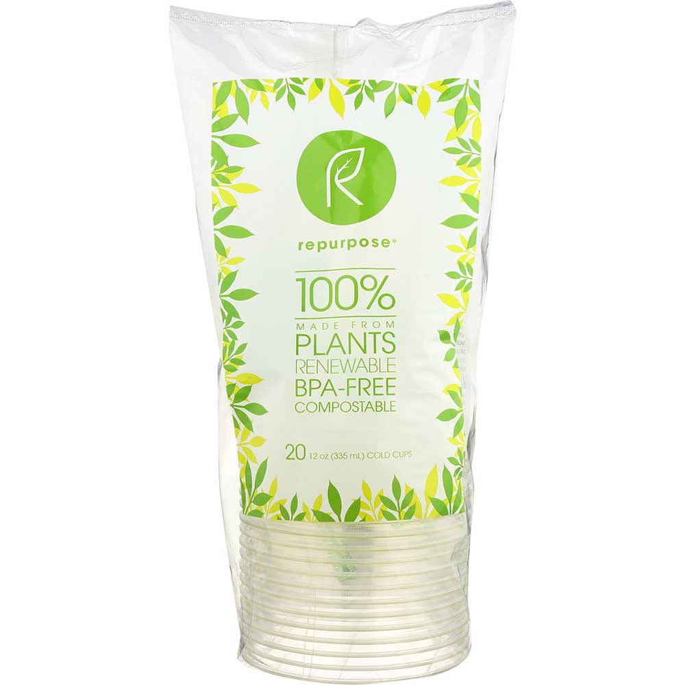 Repurpose Cup Clear Compostable 12oz 20c – Orgánica Store Panamá